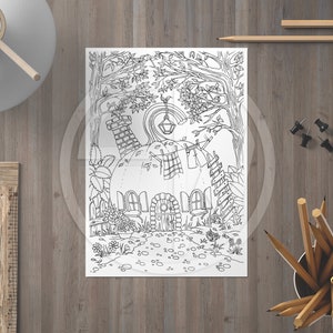 Tiny Pumpkin Houses - Set 1, Coloring Pages - Set of 3 Different Images ...