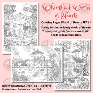 Easter Parade Set 1, Coloring Pages of Cute Animal Parades 3 Images ...