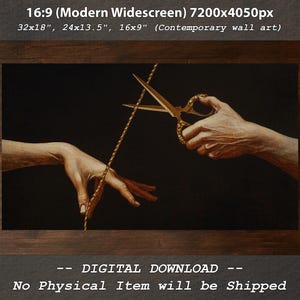 Thread of Life Ancient Greek Mythology Art Print, Moody Gothic Wall Art ...