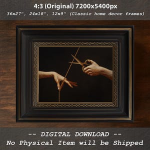 Thread of Life Ancient Greek Mythology Art Print, Moody Gothic Wall Art ...