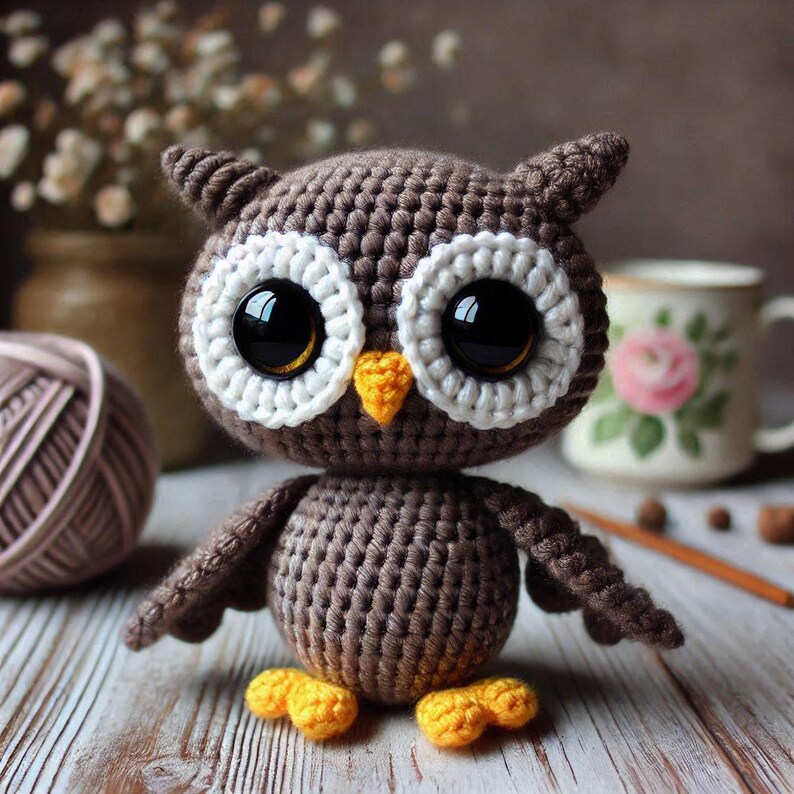 Bubo the Owl Crochet Pattern PDF Download, Adorable Handmade Amigurumi, Beginner-friendly DIY ...