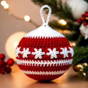 Crochet Christmas Ball Pattern | Festive Crochet Ornament, Instant PDF ...