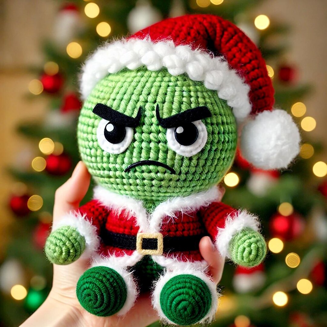 Grumpy Christmas Amigurumi Crochet Pattern – DIY Holiday Grump PDF for ...