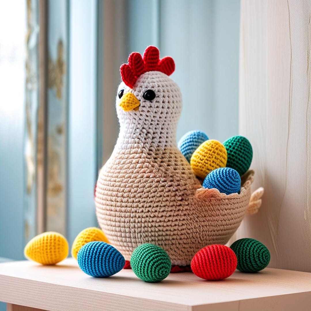 Cute Chicken Amigurumi Crochet Pattern - No Sew Plushie for Beginners ...