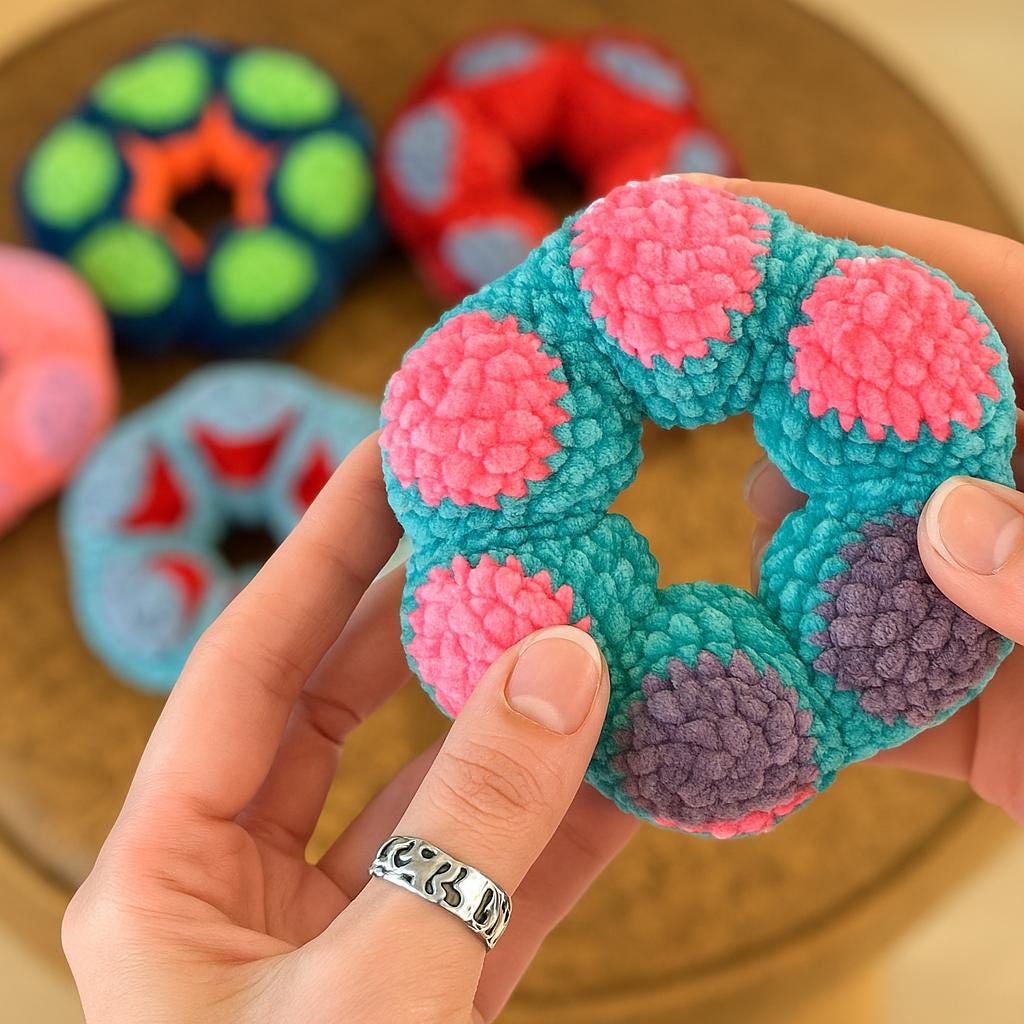 Crochet Puzzle Ball Pattern PDF, Soft Fidget Toy Amigurumi, Sensory ...
