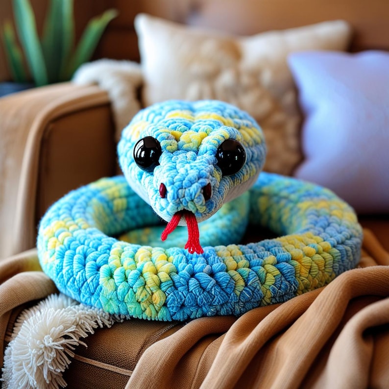 Beginner-friendly Crochet Snake Pattern - Easy DIY PDF Tutorial - Etsy