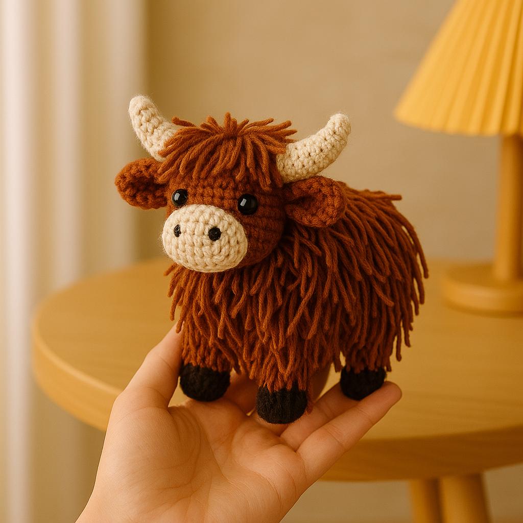 Highland Cow Crochet Pattern PDF – Adorable Crochet Animal Tutorial ...