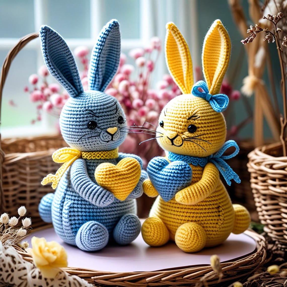 Easter Marshmallow Bunny Crochet Pattern - Mini Amigurumi, PDF Digital ...