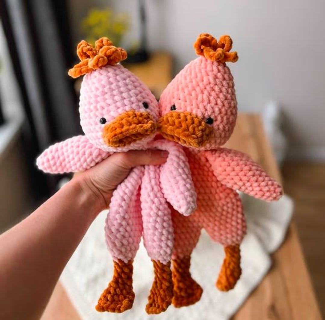 Crochet Duck Pattern PDF, Plush Duck Amigurumi Tutorial, Beginner ...