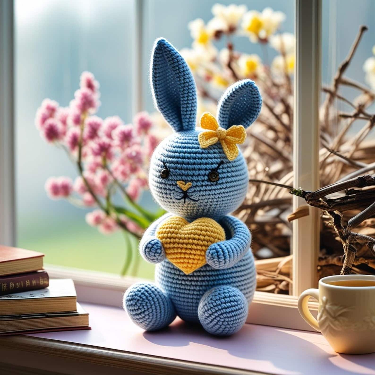 Easter Marshmallow Bunny Crochet Pattern - Mini Amigurumi, PDF Digital ...