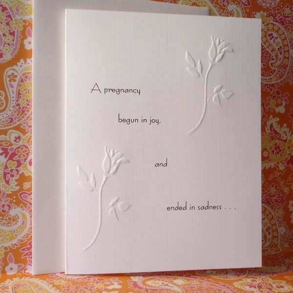 Pregnancy Loss Sympathy Cards - Etsy