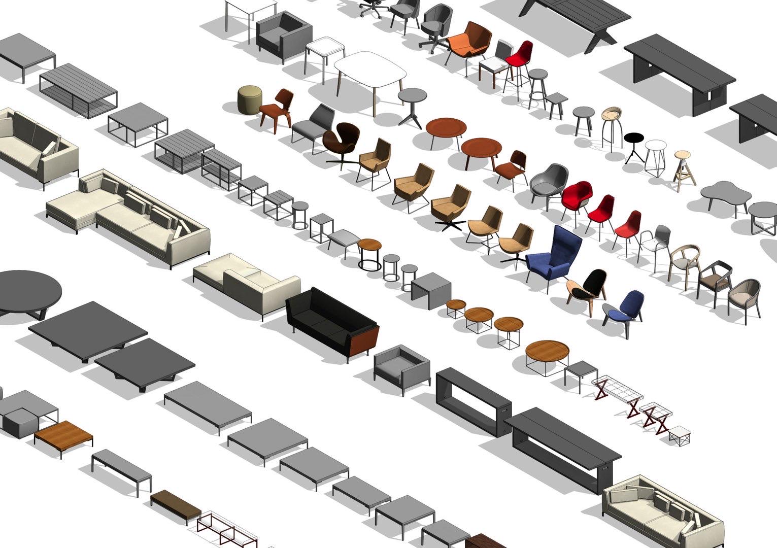 Custom Revit Family Modeling Service – Furniture, Decor, and More (RFA ...