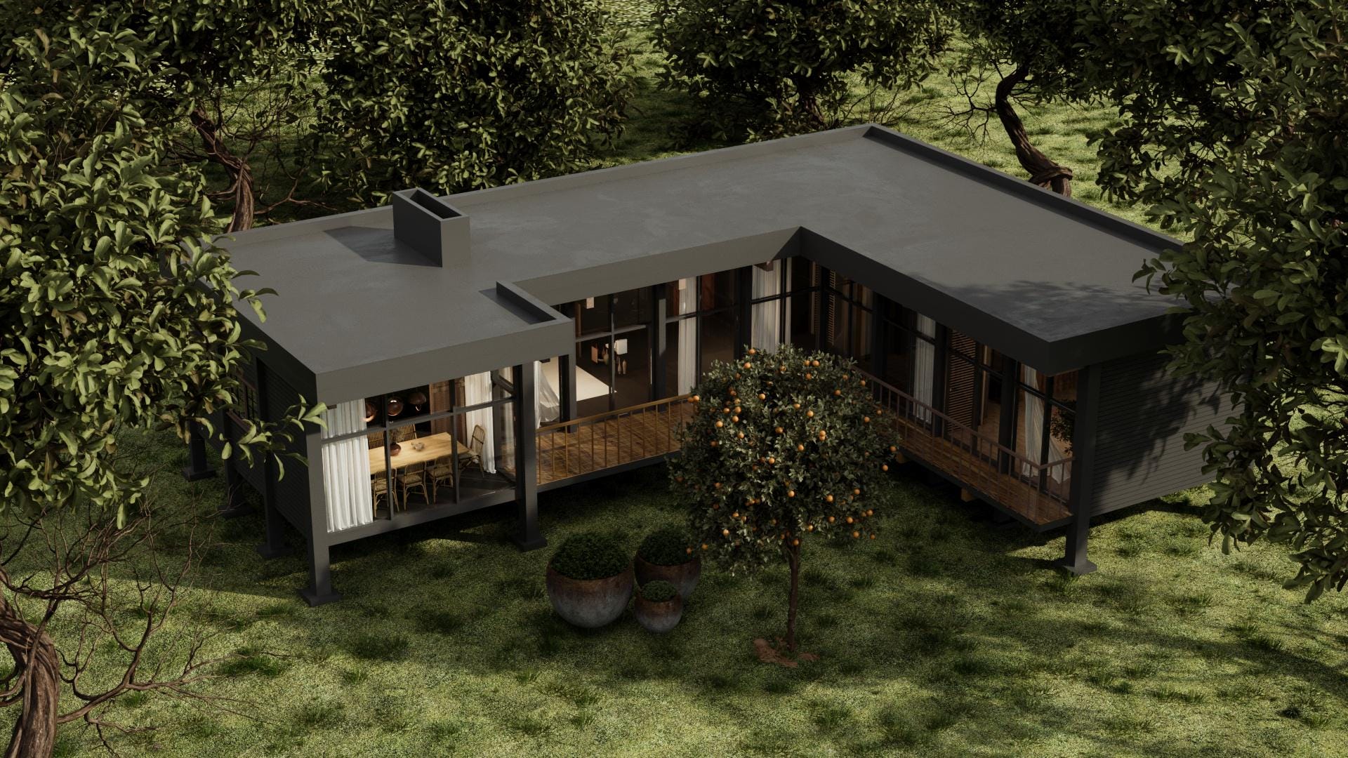 Modern Tiny House Plan: 2 Bed, 2 Bath Architectural Drawings (PDF ...