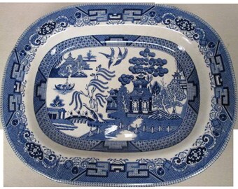 Blue willow pattern | Etsy