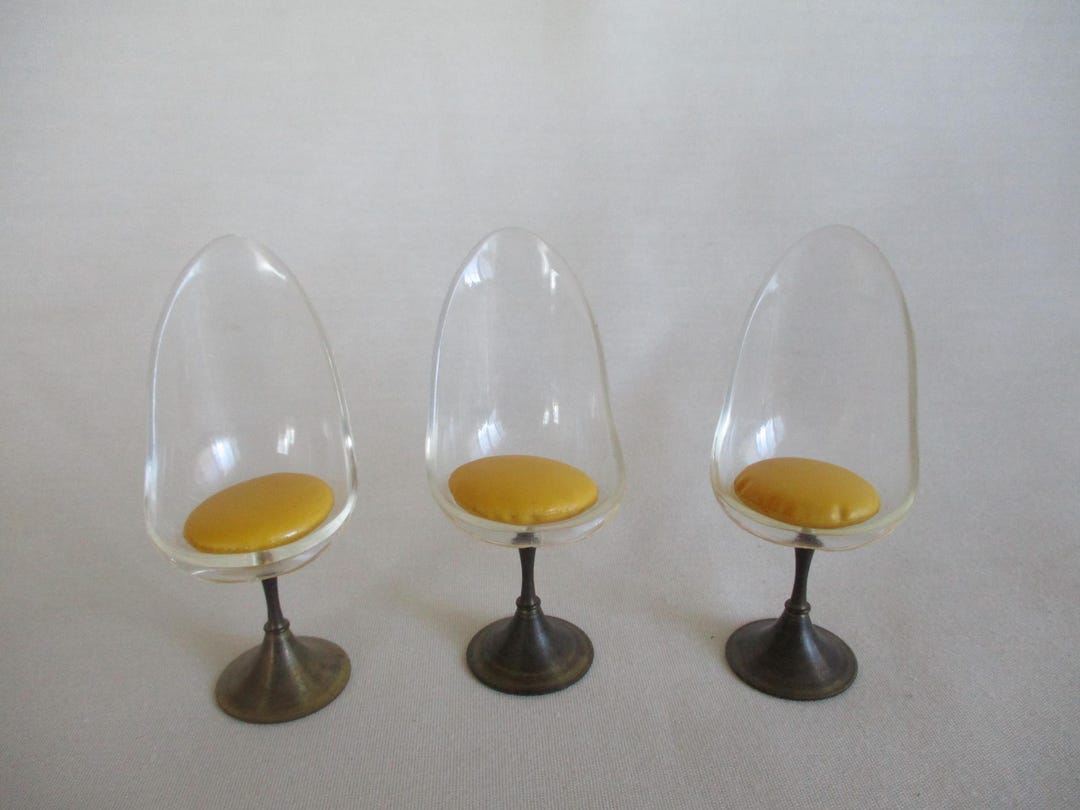 Vintage Ideal Petite Princess Patti Dollhouse Kitchen Chairs THREE in 1 ...