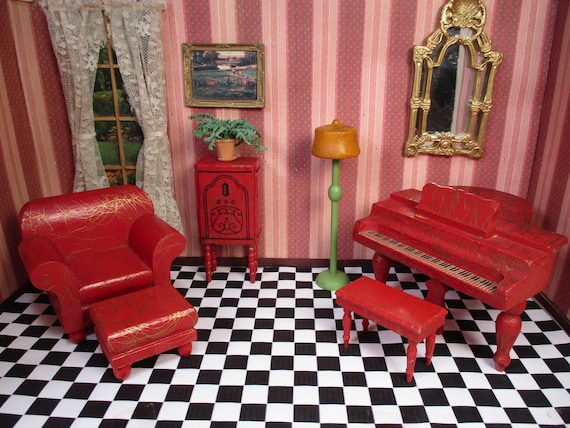Vintage strombecker dollhouse furniture store