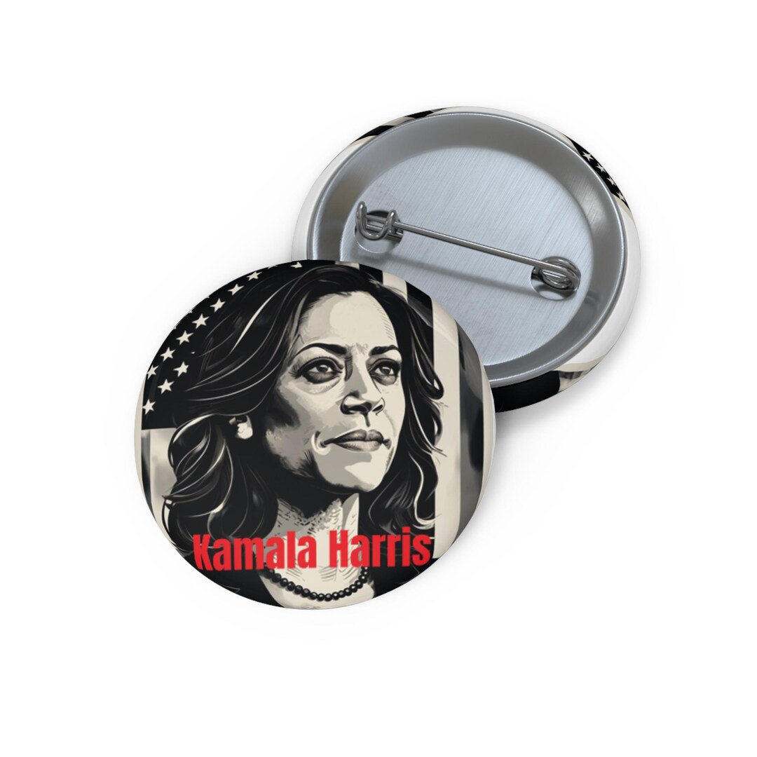 Kamala Harris Custom Pin Buttons Political Collectibles, 2024 Campaign ...