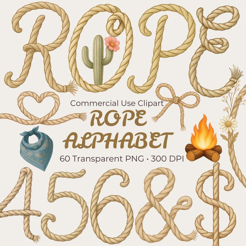 Lasso Rope Border - Etsy