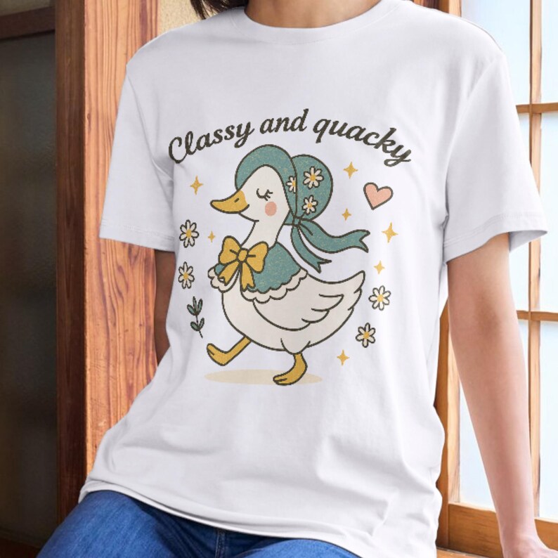 Classy and Quacky Silly Goose PNG Clipart – Vintage Goose With Bonnet ...