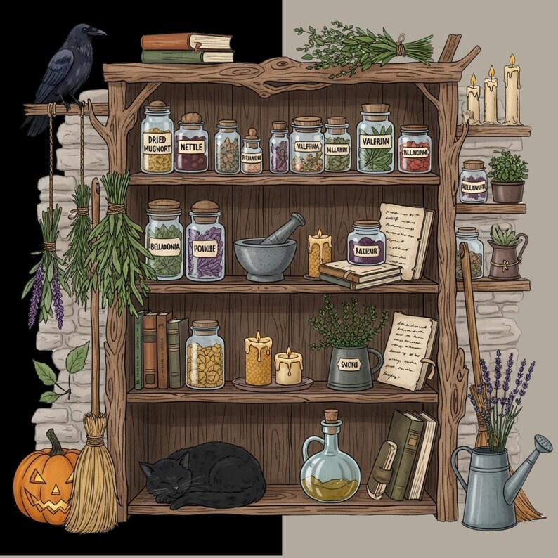Spooky Haunted Bookshelf Bundle: Ghosts Library Digital Download (300 ...