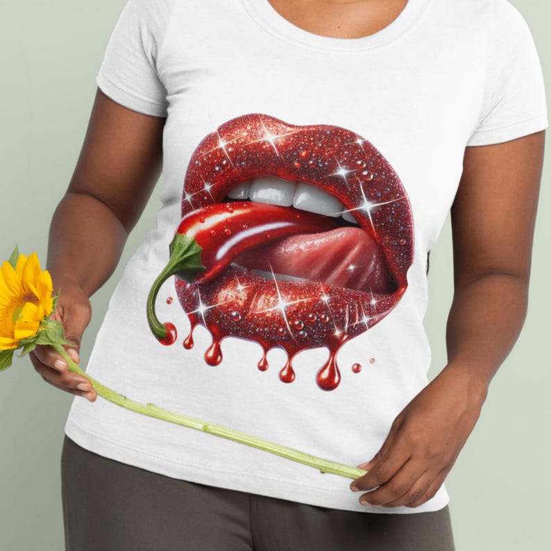 Dripping Lip Chilli PNG, Spicy Chili Lips Clipart, Red Hot Kiss ...