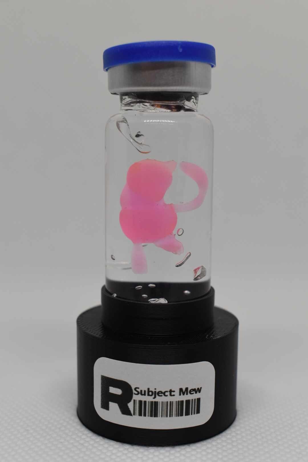 Glowing Mew Pokemon Specimen in Vial With Stand - Collectible Showcase ...