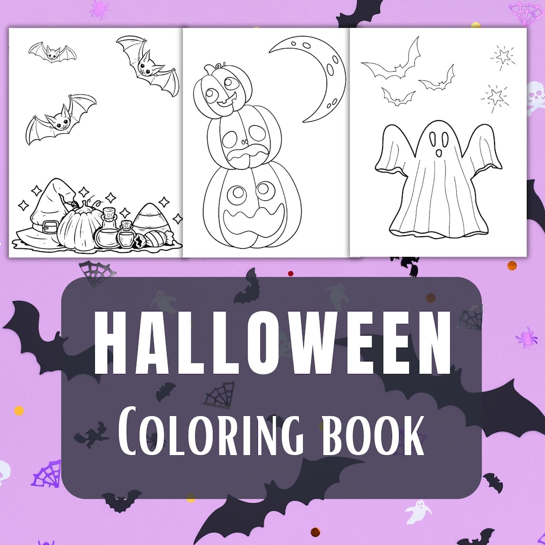 Halloween Coloring Pages, Fun Printable Activity Sheets, Spooky ...