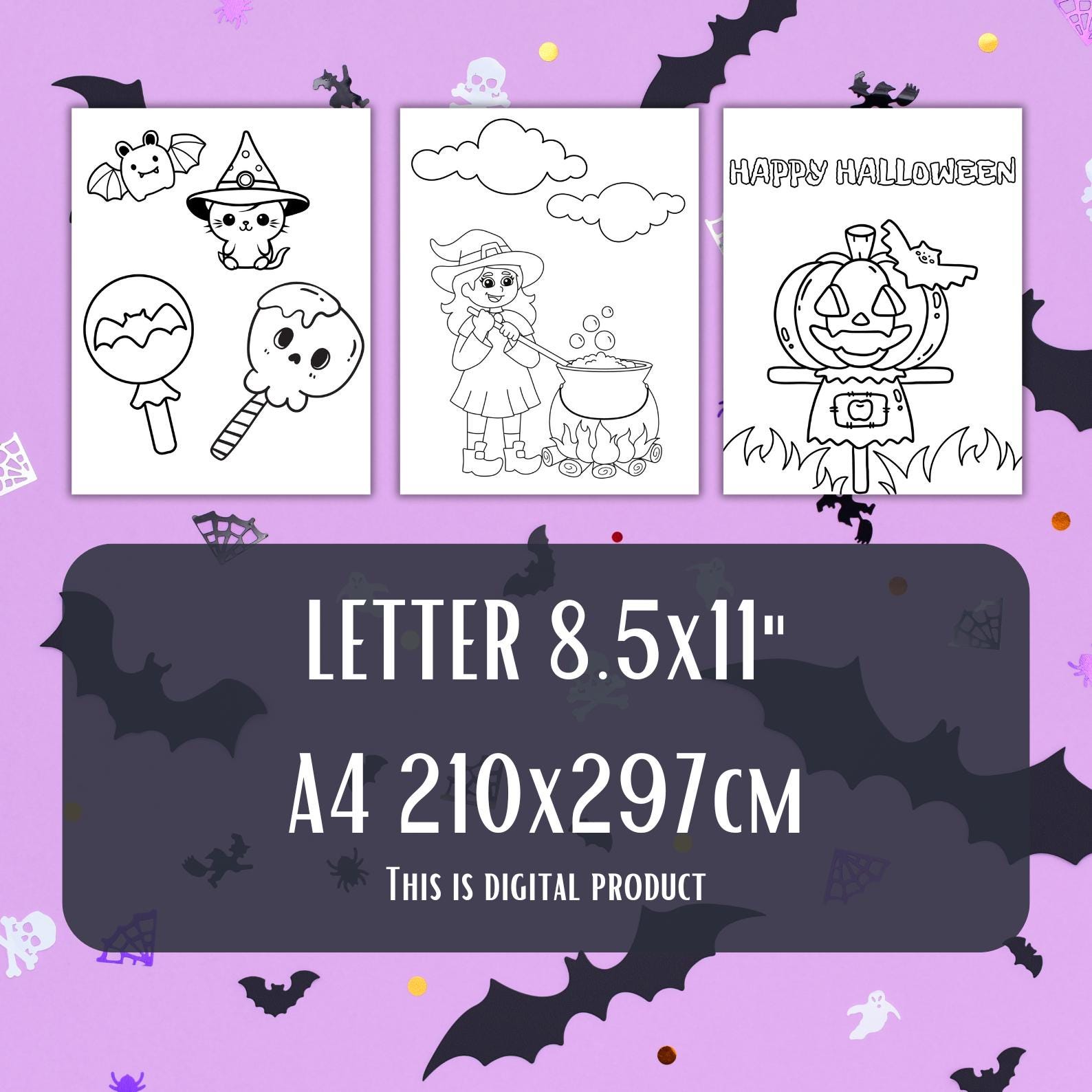 Halloween Coloring Pages, Fun Printable Activity Sheets, Spooky ...