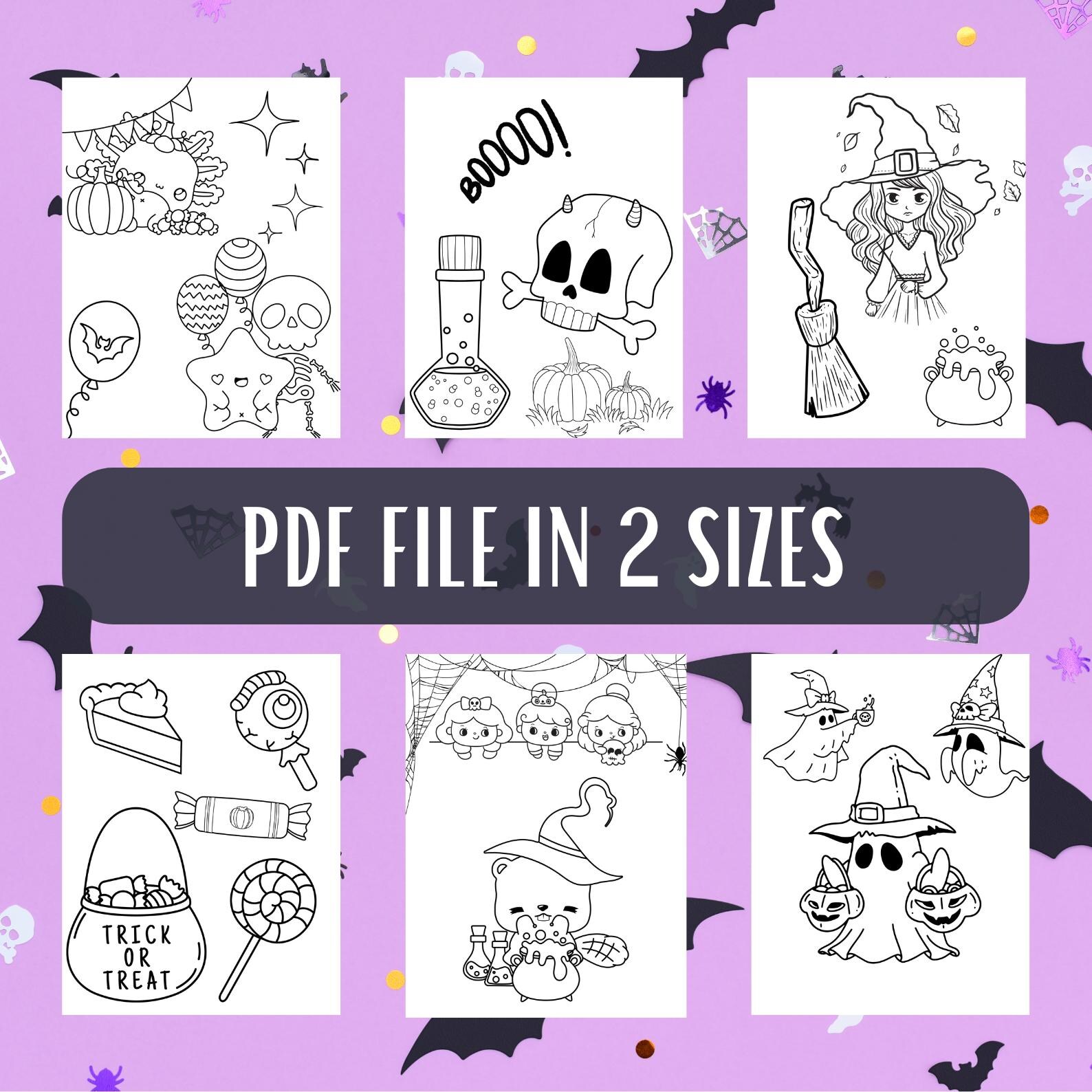 Halloween Coloring Pages, Fun Printable Activity Sheets, Spooky ...