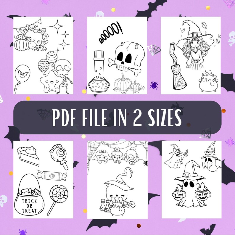 Halloween Coloring Pages, Fun Printable Activity Sheets, Spooky ...