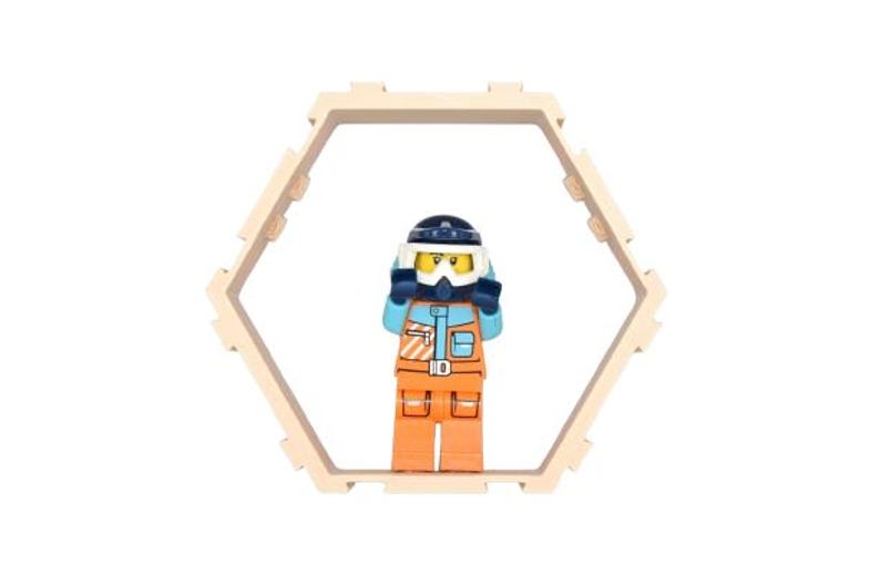 Hexagon LEGO Figures Display Shelf 3d Printed - Etsy