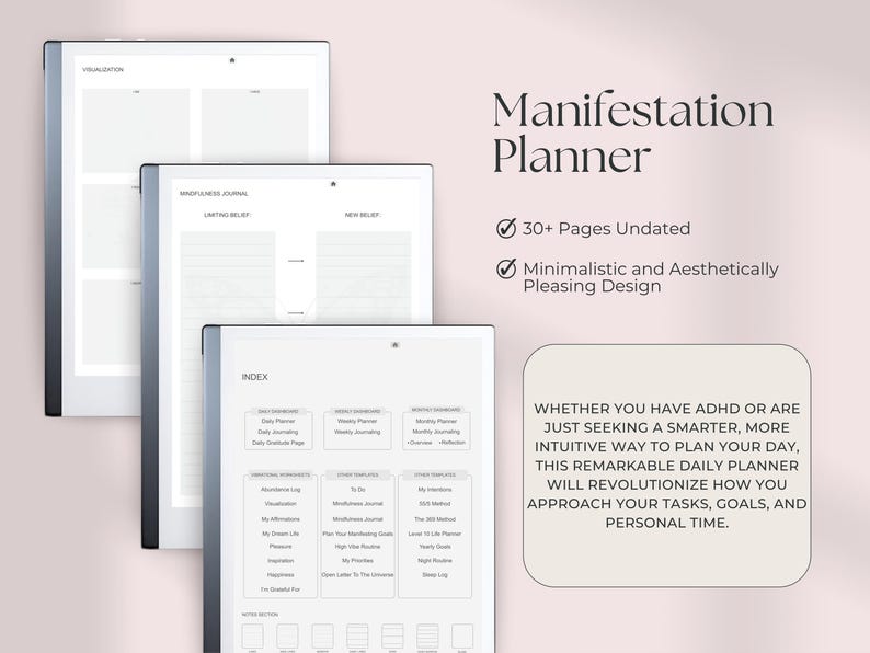 Remarkable 2 Planner Bundle | Daily, Productivity, Life (digital ...