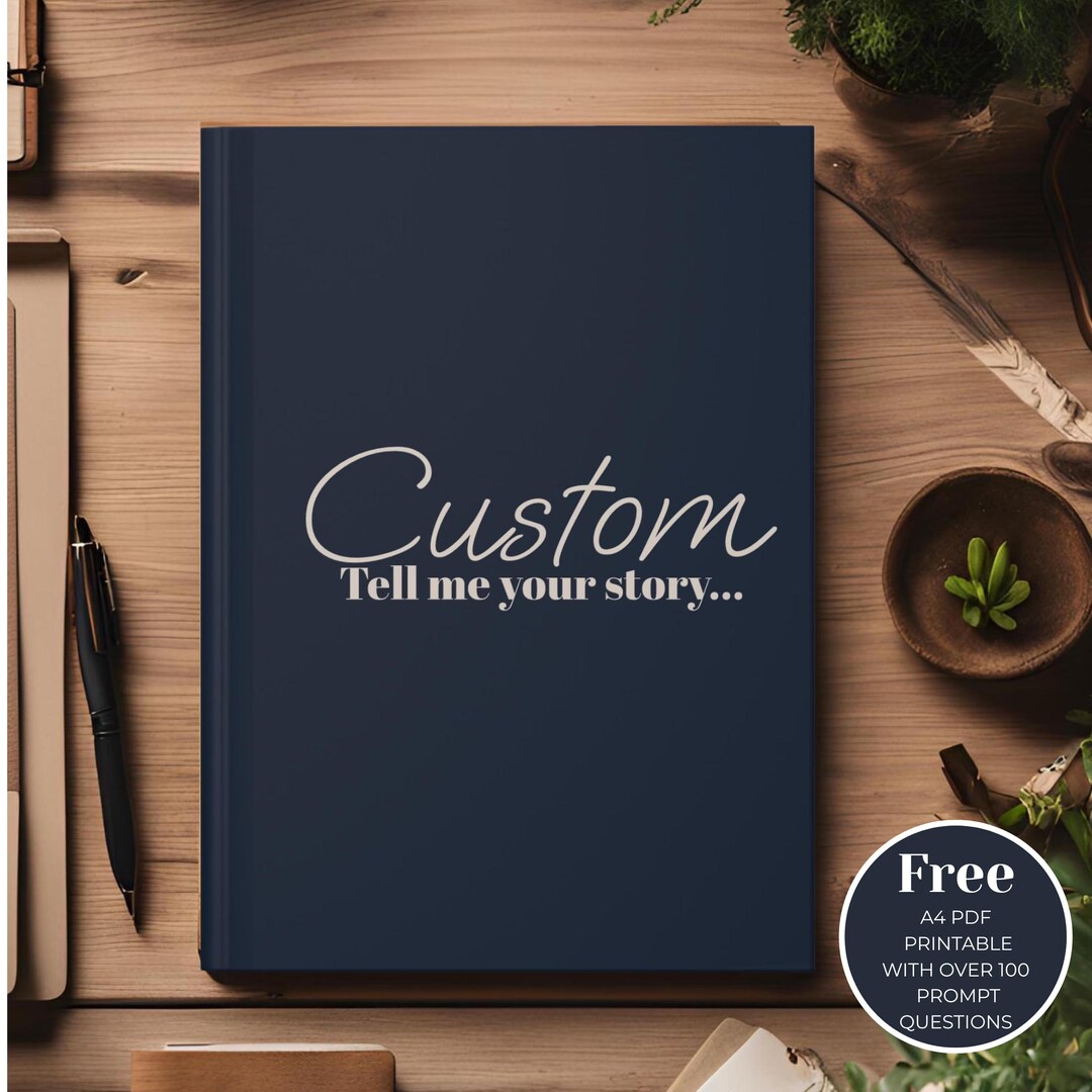 Personalized Legacy Journal Tell Me Your Story Custom Notebook ...