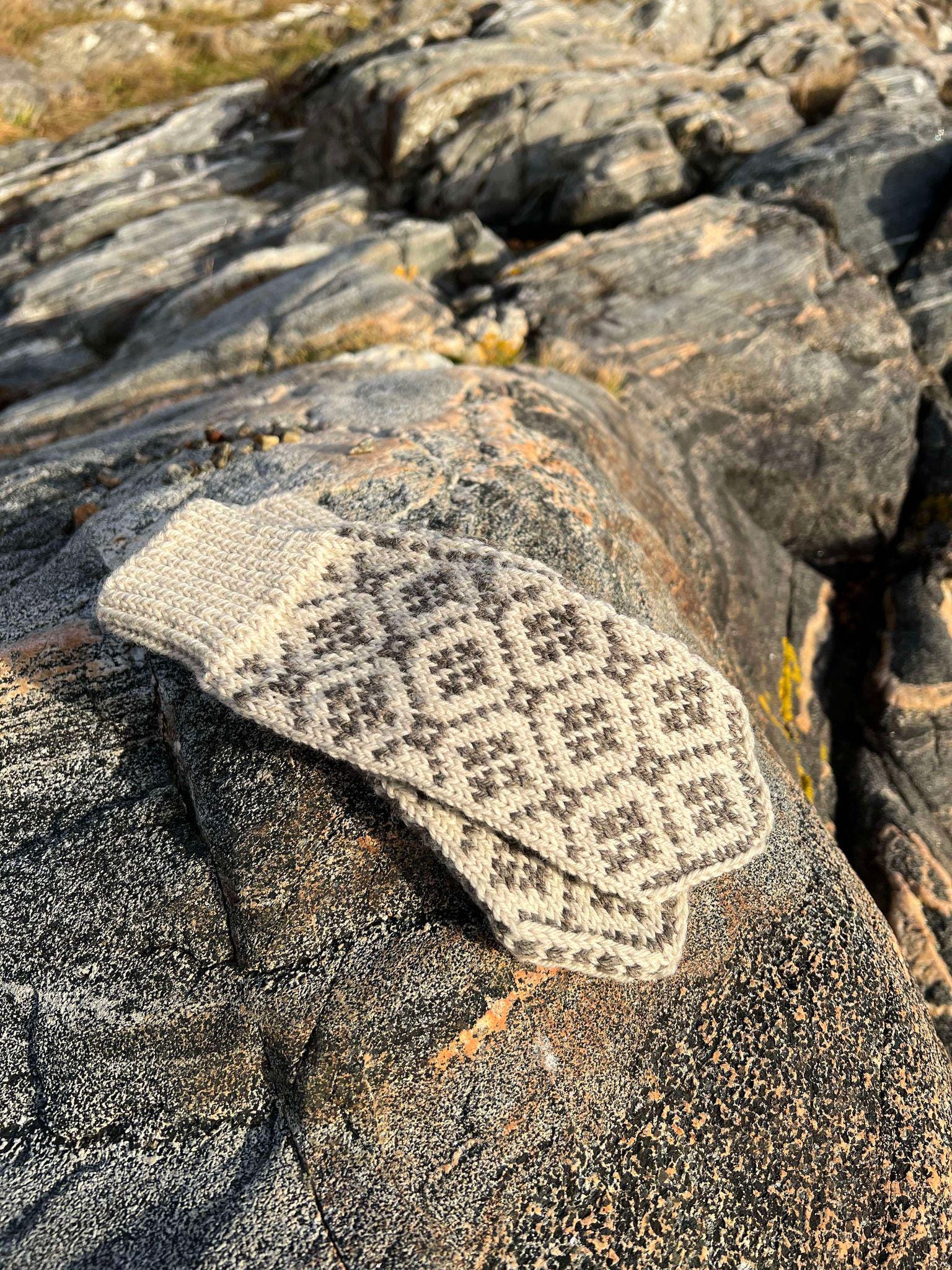FJORD Mittens | PDF Knitting PATTERN in Norwegian/english - Etsy