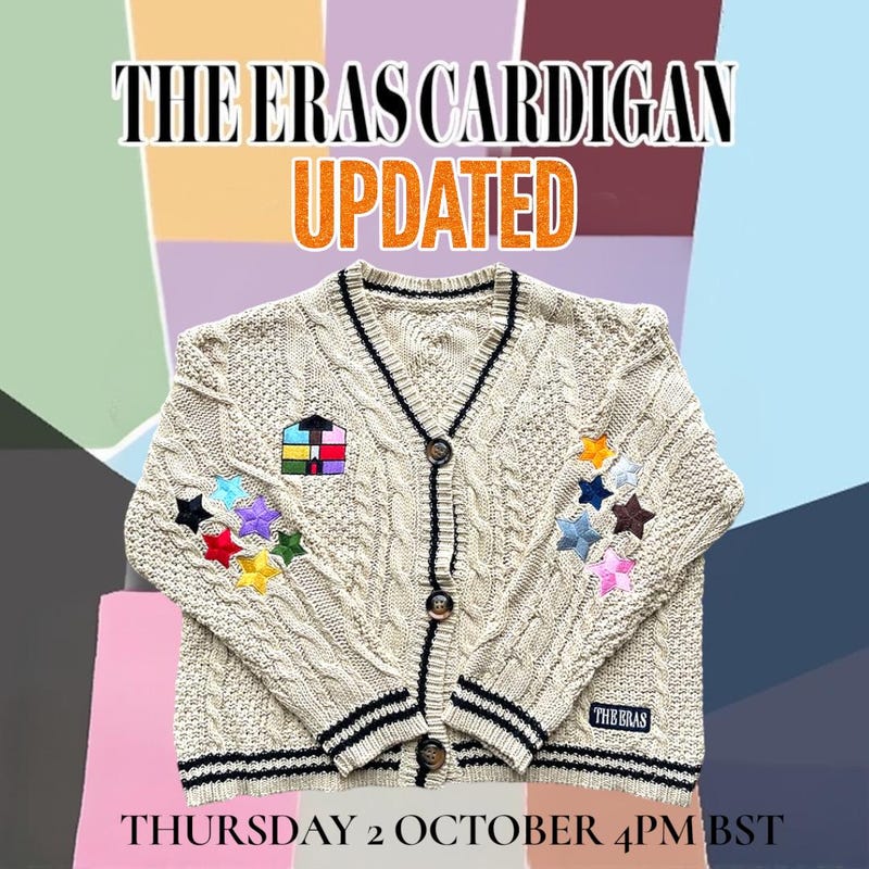 Taylorswift Cardigan - Etsy UK