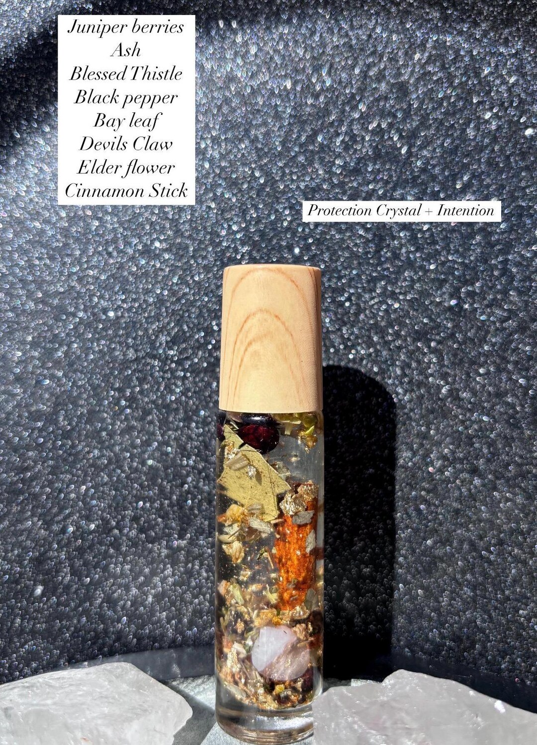 Roll on Protection Spell Oil | Crystal & Exotic Herb Infused Protection ...
