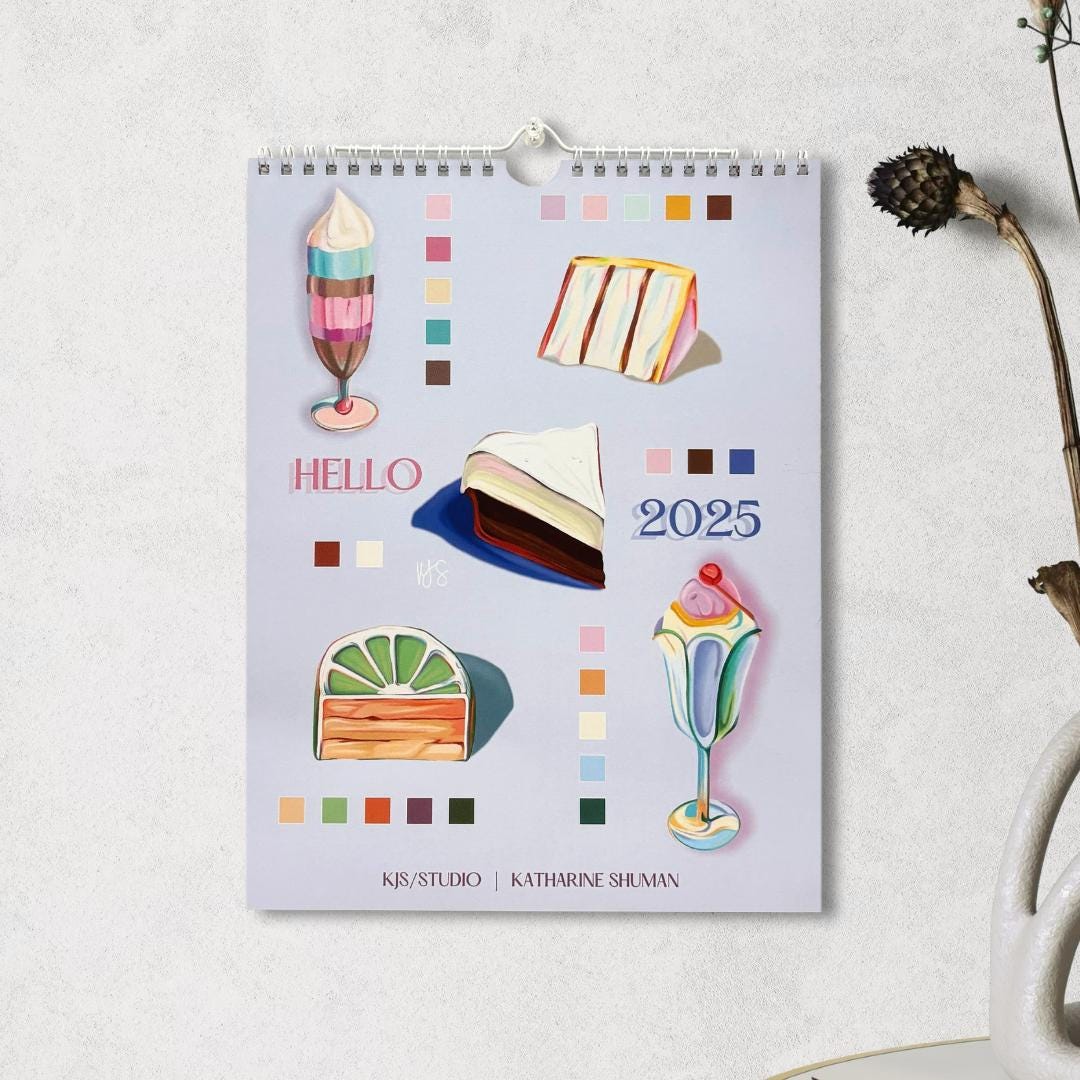 Colorful 2025 Wall Calendar, 2025 Desk Calendar, Nature Wall Calendar ...