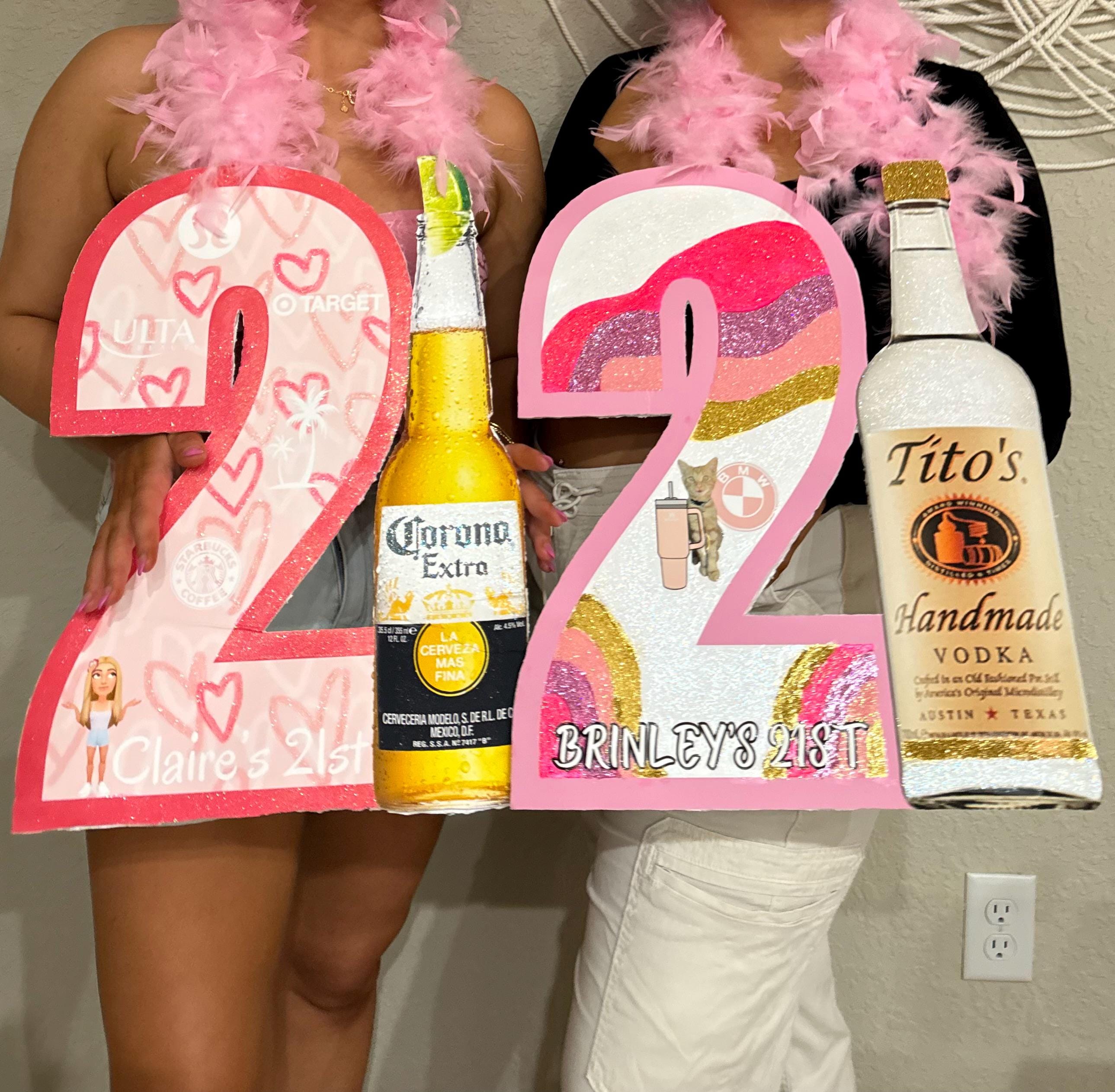 Custom 21st Birthday Number Sign: Personalized Party Decor - Etsy