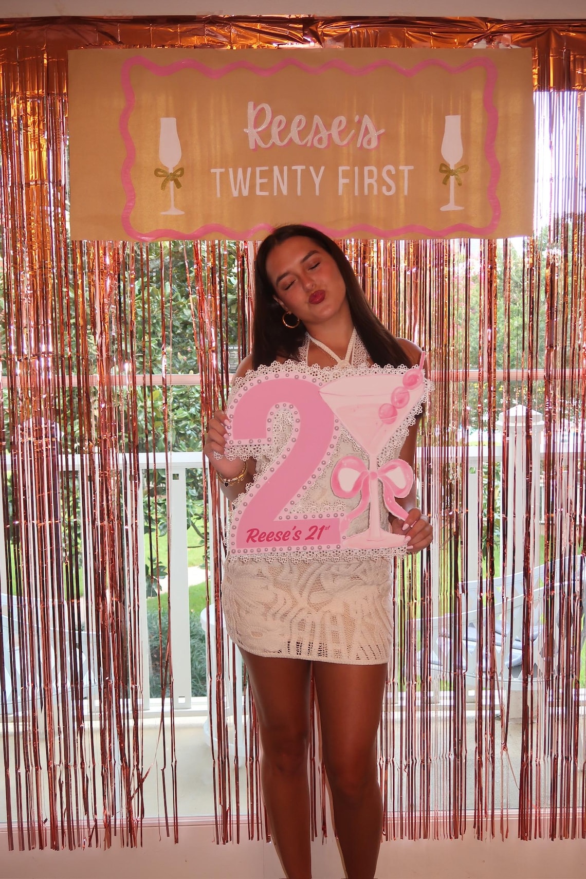 Custom 21st Birthday Number Sign: Personalized Party Decor - Etsy