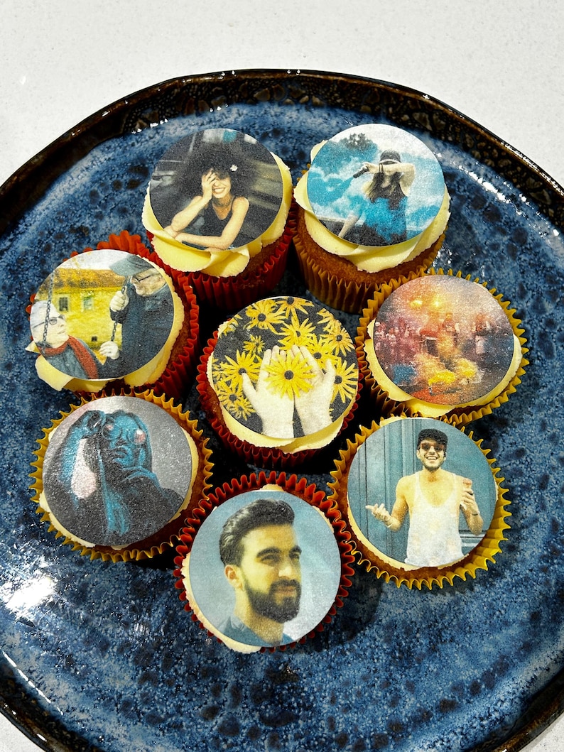 Personalised Edible Cupcake & Cookie Toppers| Your Own Photo, Image ...