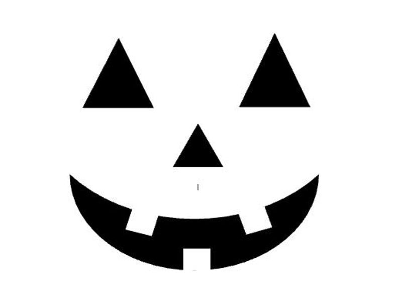 Jack-o-lantern Standard Stencil - Halloween Pumpkin Carving Template ...