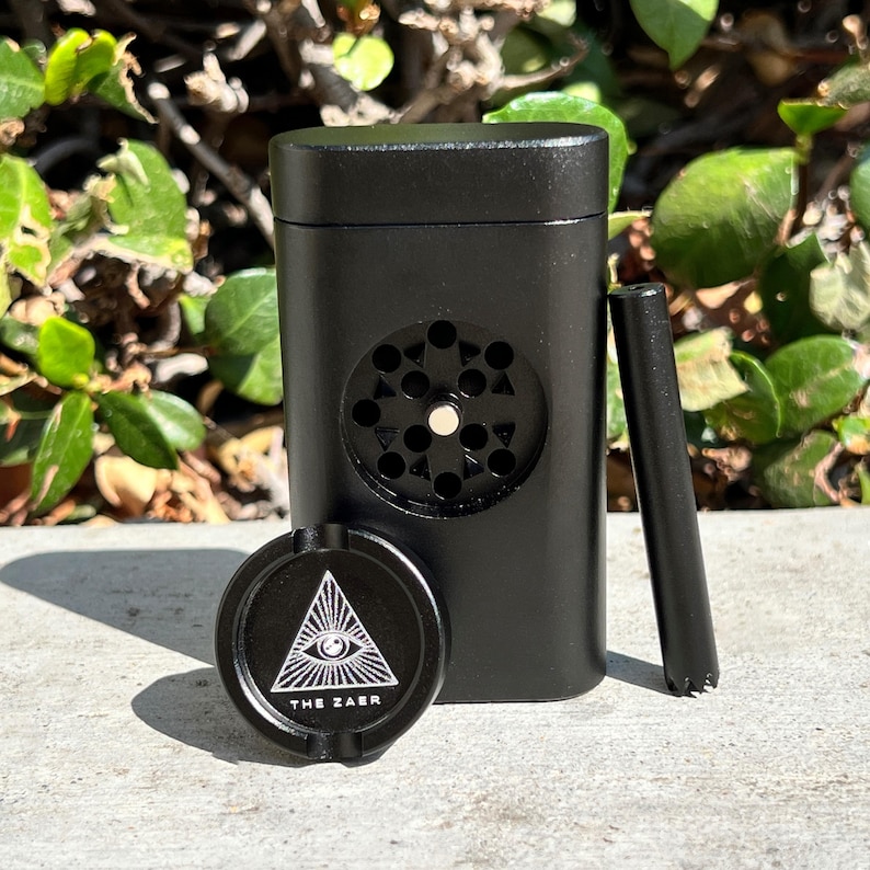 One Hitter Dugout Set With Build in Grinder - Metal Portable All-in-one ...