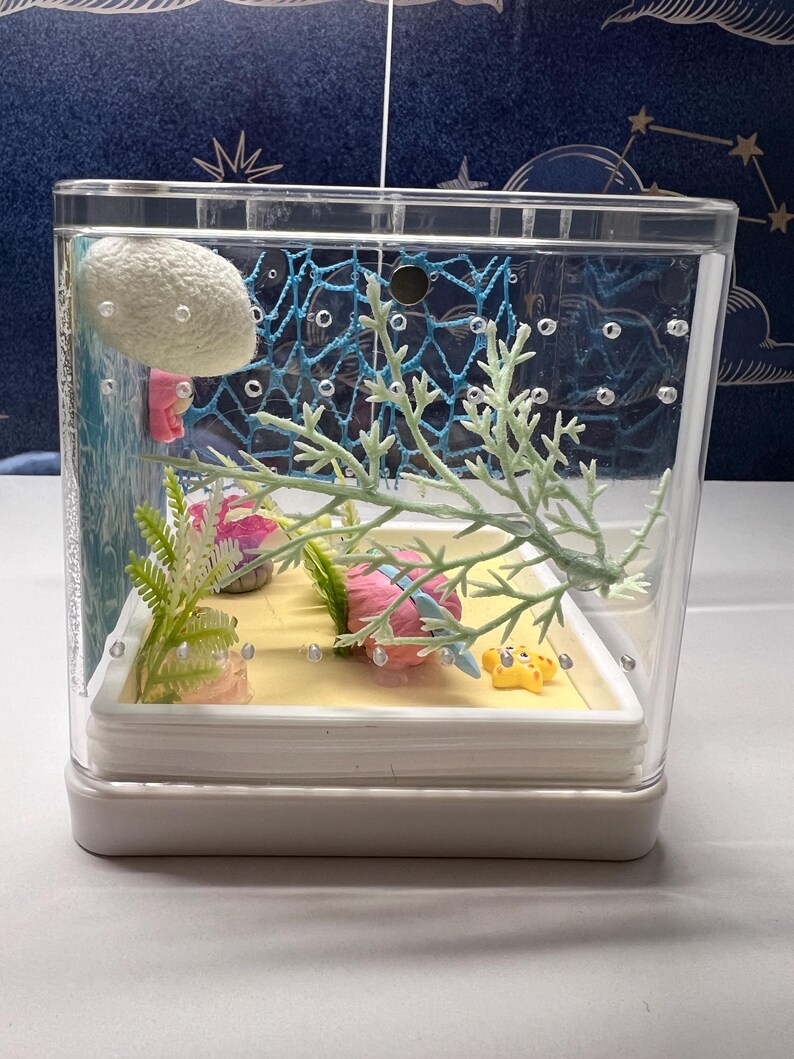 Jumping Spider Enclosure 4x4x4 Mermaid Themed Arboreal Arachnid Habitat ...