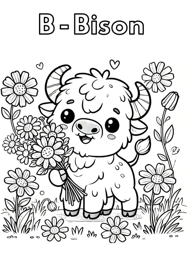 Adorable libro para colorear del alfabeto de animales: Una divertida ...
