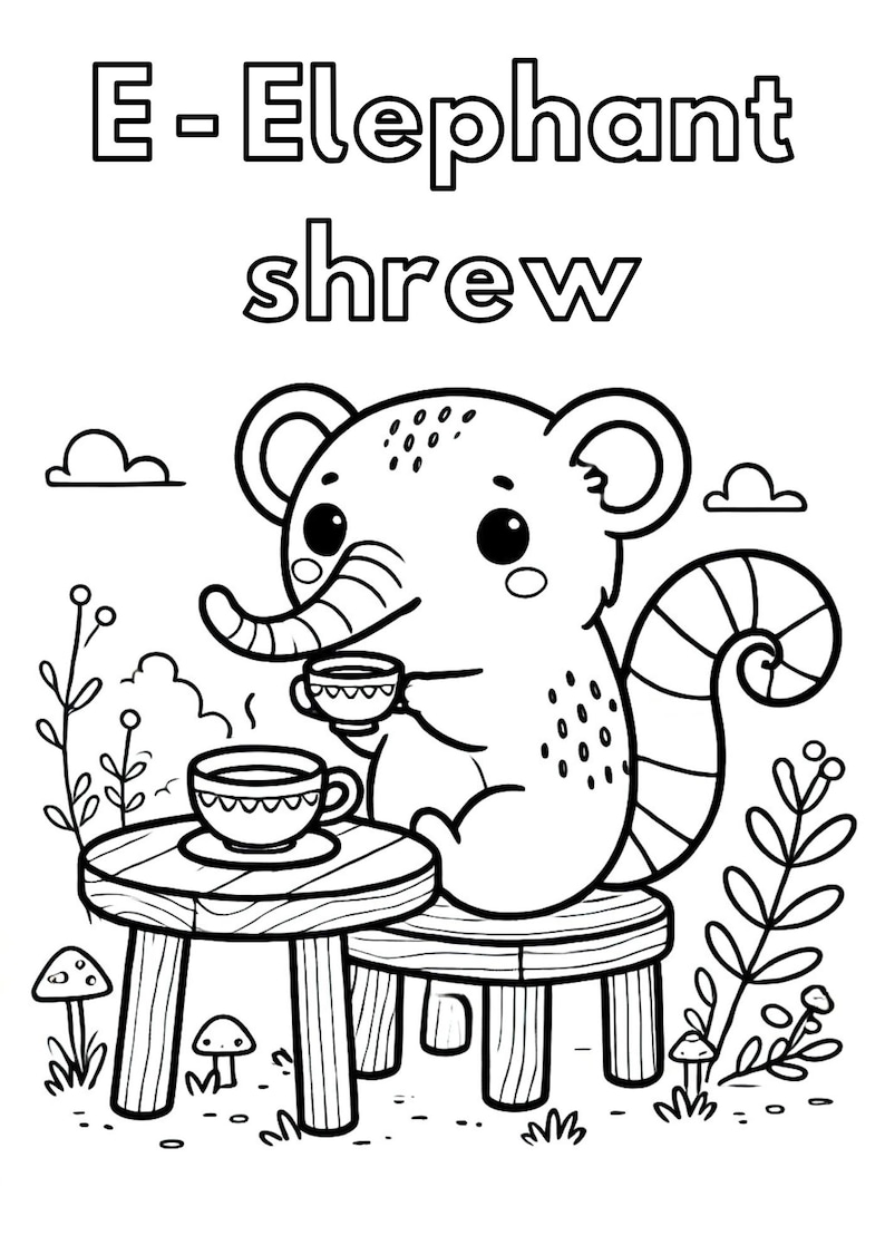 Adorable Animal Alphabet Coloring Book: A Fun Learning Adventure for ...