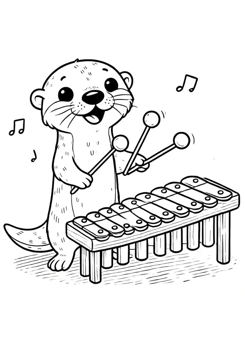Printable Animal Musicians Coloring Book | Fun & Creative Kids Activity ...