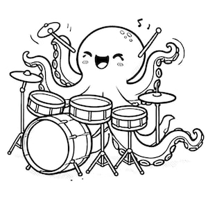 Printable Animal Musicians Coloring Book | Fun & Creative Kids Activity ...