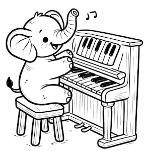 Printable Animal Musicians Coloring Book | Fun & Creative Kids Activity ...