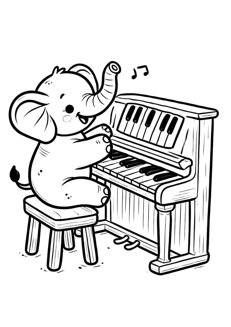 Printable Animal Musicians Coloring Book | Fun & Creative Kids Activity ...