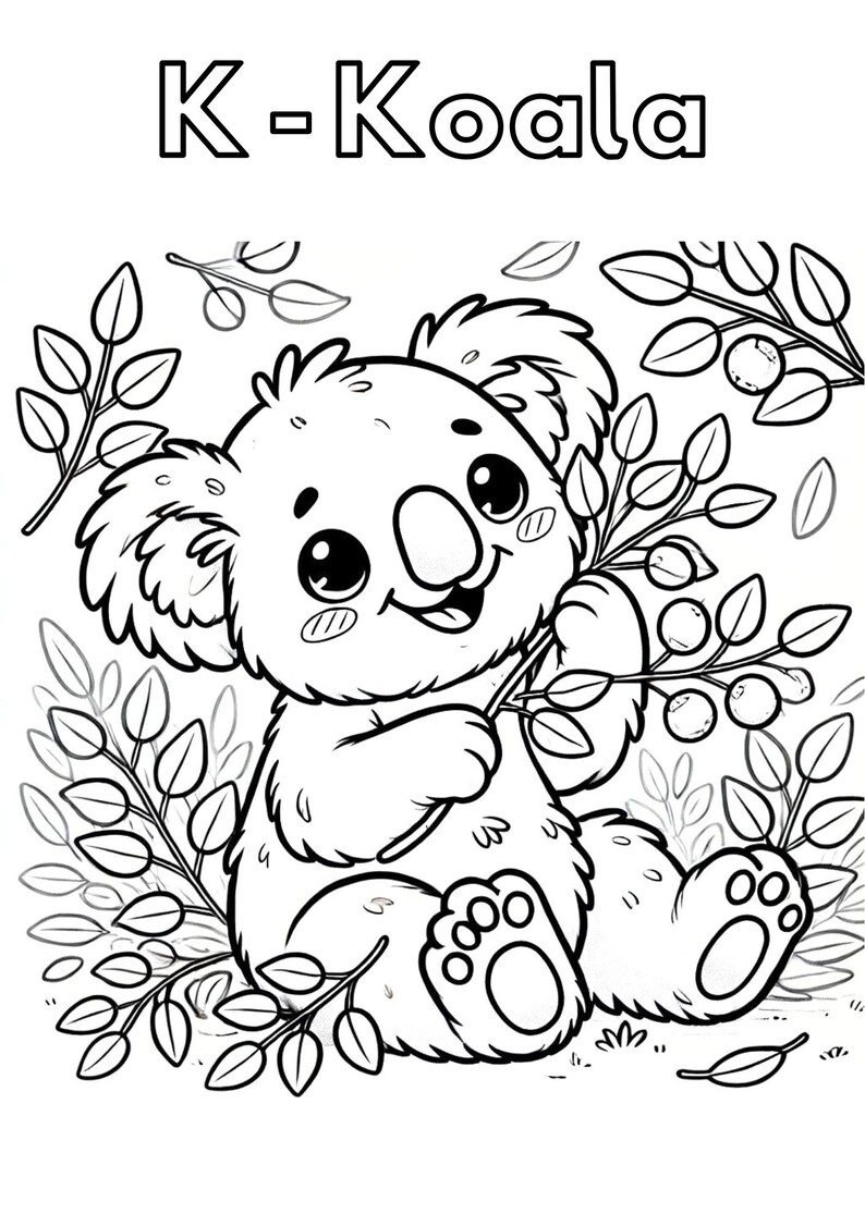 Adorable Animal Alphabet Coloring Book: A Fun Learning Adventure for ...